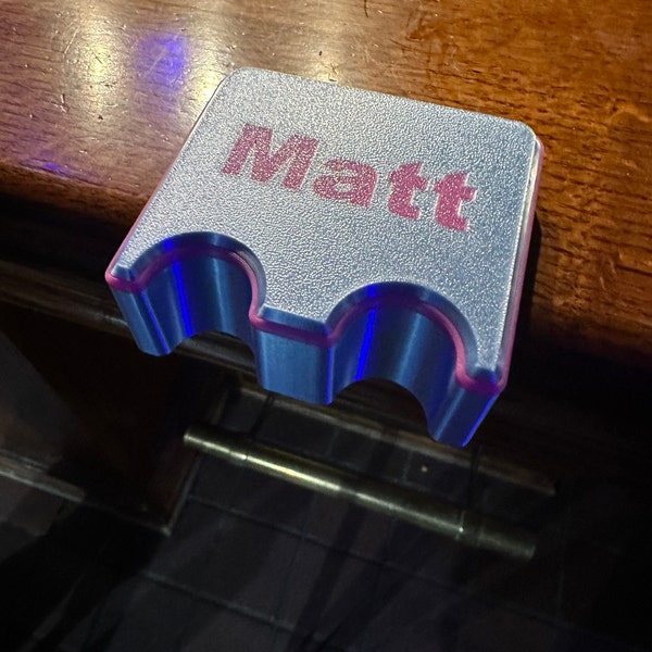 Custom 2 Cue Pool Cue Holder - Gifts for Men - Rec Room - Pool Players ...