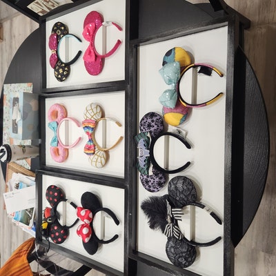 Disney Inspired Mouse Ears Frame With Holder for Ears Holds 1, 2, or 3 ...