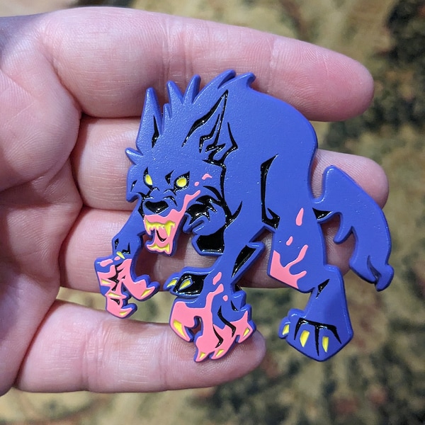 Neon Cryptids Beast of Bray Road Enamel Pin - Etsy