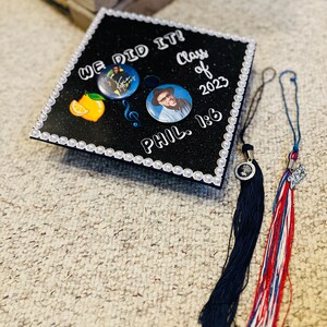 Princess and the Frog Almost There Graduation Cap Topper, Black Queen ...