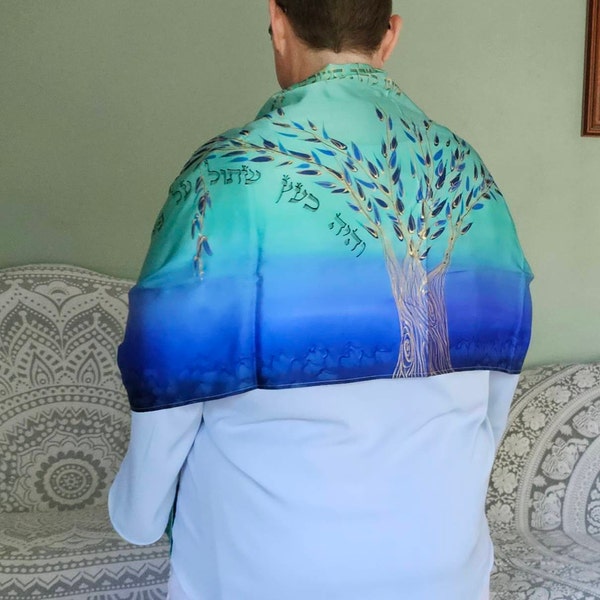Tree of Life Silk Tallit."you Were Like a Tree Planted on Streams of ...