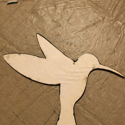 Unfinished Wooden Hummingbird Shape Bird Animal Craft From 1 up to 46 ...