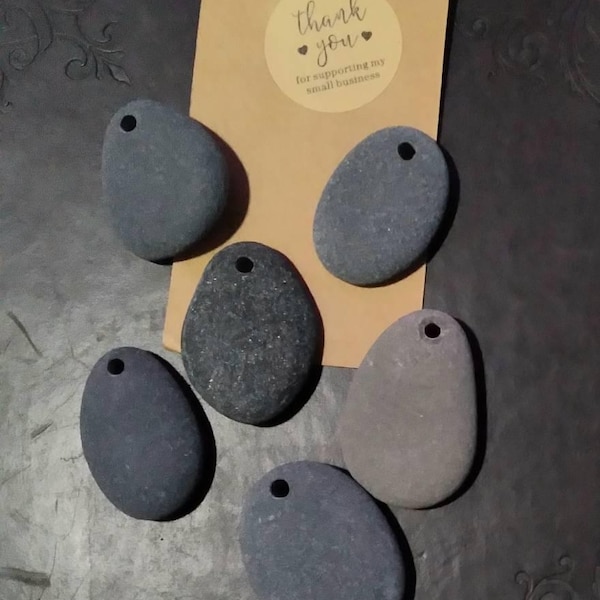 Yooperlite Stone Beads, XS Center Drilled Natural Rock Spacer Beads ...