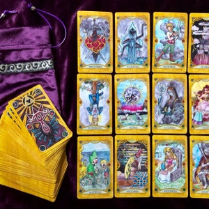Legend of Zelda Tarot Card Deck 79 Cards Major and Minor | Etsy
