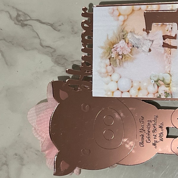 Personalized Piggy Photo Frames, Piggy Birthday Theme, Piggy Photo ...