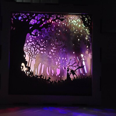 Shadow Box With Spacers, Cnc or Laser Cut Template for 3mm 1/8 Mdf or ...