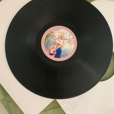 Custom Label for 12 Inch Vinyl Record, Bold Text Personalized Matte ...