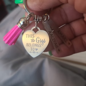 Gigi Gift THIS GIGI BELONGS to Keychain Favorite Gigi Gift Best Gigi ...