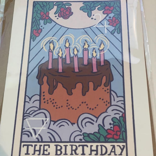 The Birthday - Birthday Tarot Card Greeting Card - Greeting Card ...