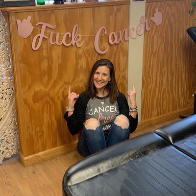 Fk Cancer Banner, F Cancer Banner, Cancer Fighter Banner, Cancer ...