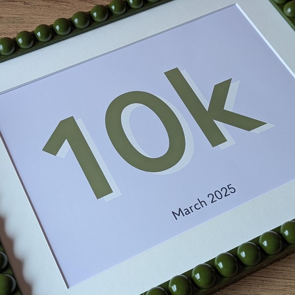 Wooden Bobbin Bobble Photo Frame , Picture Frame, Hand Painted, Glossy ...