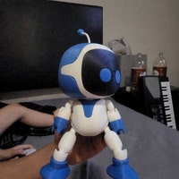 Astro's Playroom Inspired 3D Print Articulated Robot Astrobot ...
