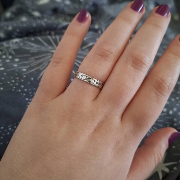 Amor Aeternus Ring Set, in Sterling Silver, 4mm and 6mm, Matching ...