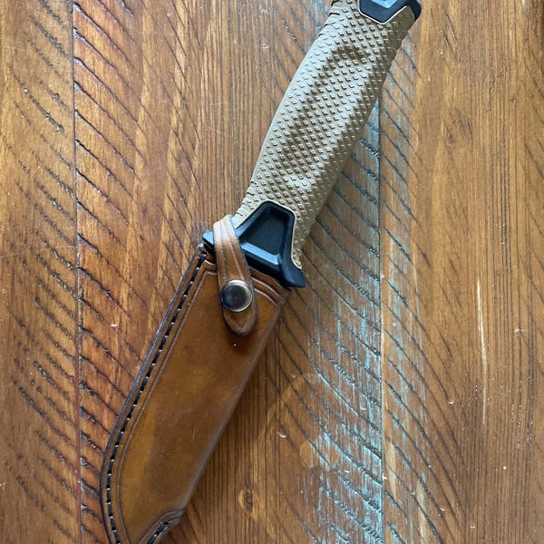 Leather Sheath for Cold Steel Recon Tanto, Handmade, Recon Tanto Sheath ...