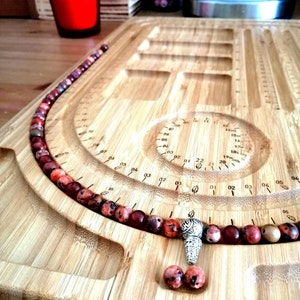 Wooden Mala Bead Design Board and Wooden Bracelet Bead Board | Etsy