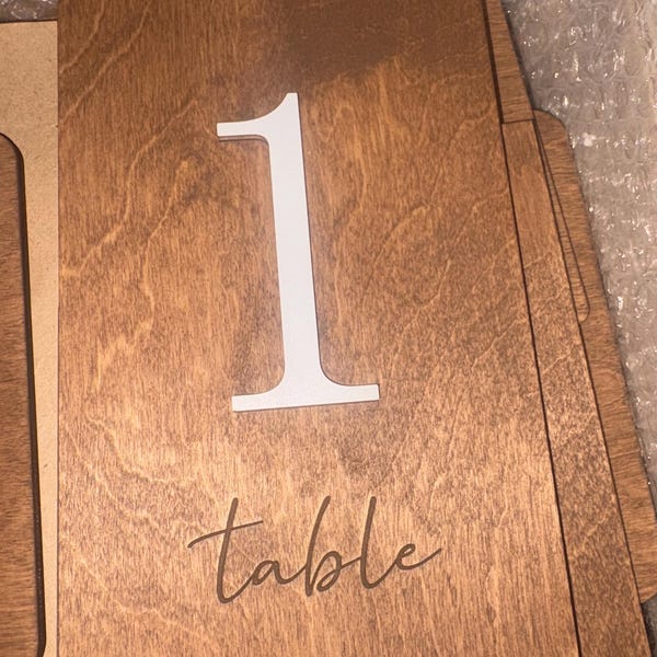 Wooden Wedding Table Number - Wedding Table Decor, Rustic Country ...