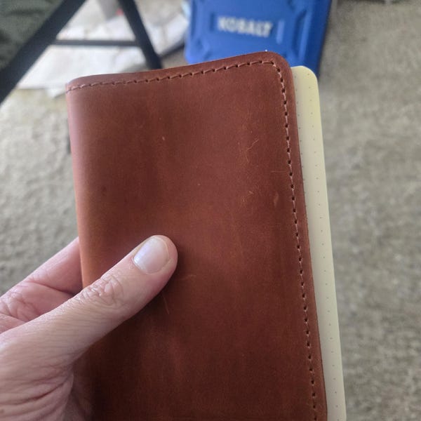 Moleskine Cahier Leather Journal Cover Pocket Size, Notebook Protector ...