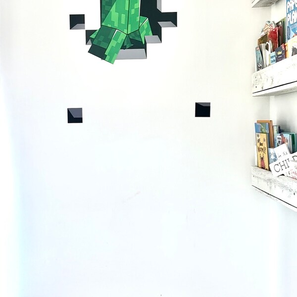 Custom Gamer Block Boy Wall Decal Personalized Gamer Block Boy Vinyl ... Custom Gamer Block Boy Wall Decal Personalized Gamer Block Boy Vinyl ...