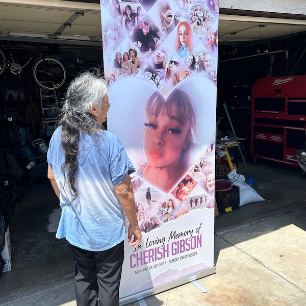 Memorial Retractable Banner, Funeral Banner, in Loving Memory ...