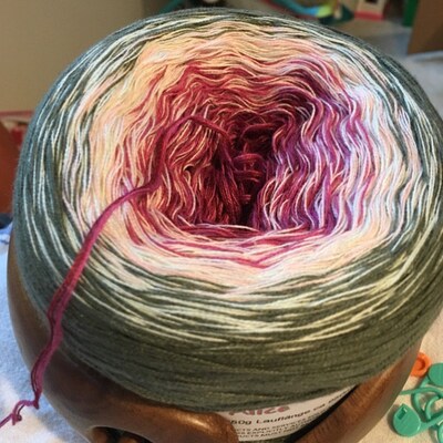 Alice Green Gradient Yarn Green Cotton Yarn Green Acrylic Yarn Plum ...