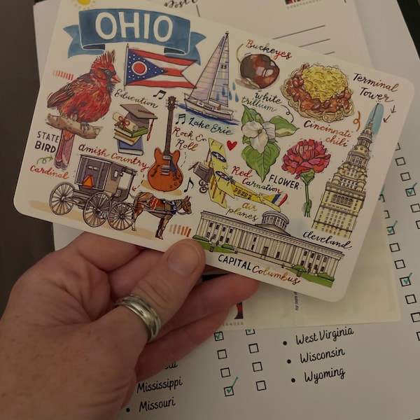 Ohio State Postcard. - Etsy