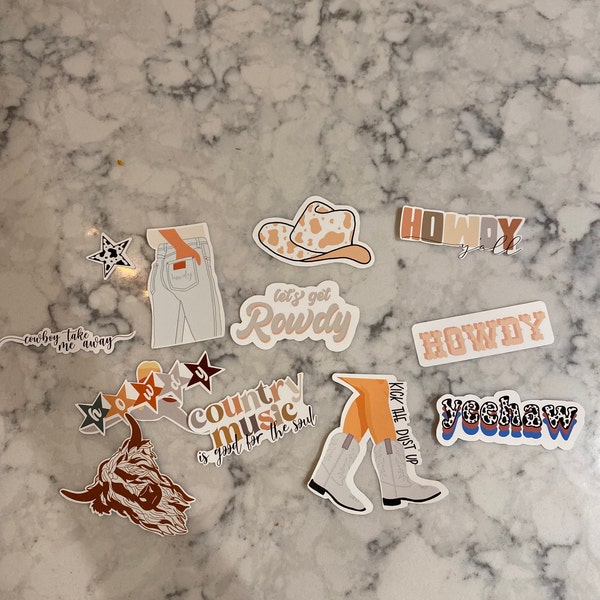Western Sticker Pack - Etsy