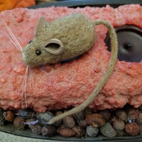 Needle Felted Life Size Mouse, Brown Mouse, Mouse Statue, Fibre Art ...