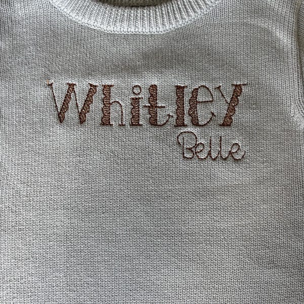 Whipped Cream Cursive Script Embroidery Font Alphabet; 5 Sizes, Instant ...