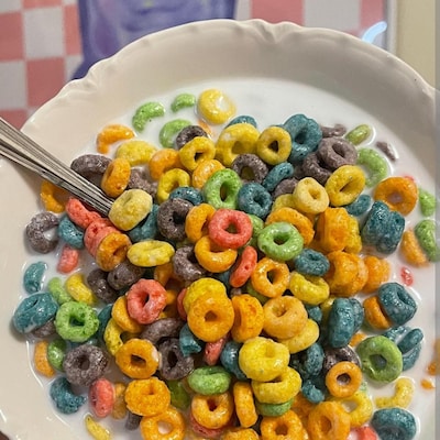 Hanging Faux Food Cereal Wall Art Decor Bespoke Lucky Charms Fruit ...