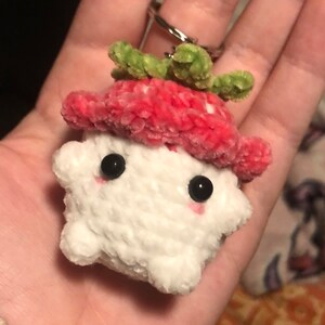 Handmade Chunky Mushroom Crochet Keychain, Cute Themed Mushroom ...