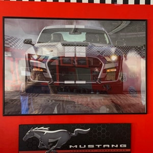 Ford Mustang Shelby GT500 in Red Poster - Etsy