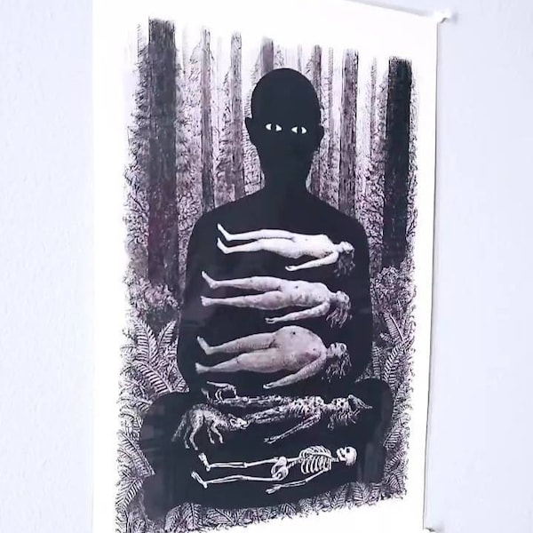 Corpse Decomposition Meditation Art Print - Etsy