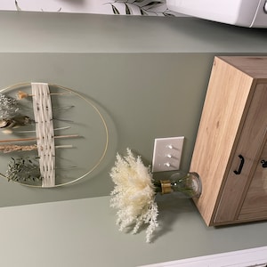 Wildflower Minimalist Boho Wreath Dried Flower Decor Eucalyptus Modern ...