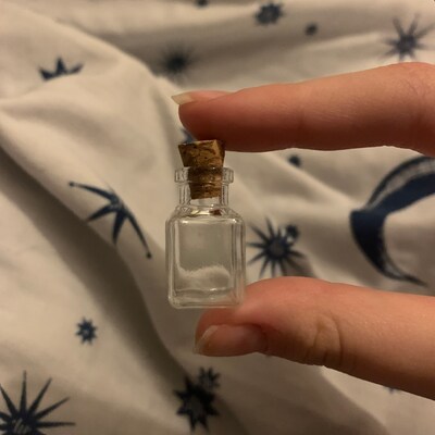 Mini Small Glass Cork Stopper Bottles Spell Jar Bead Container - Etsy