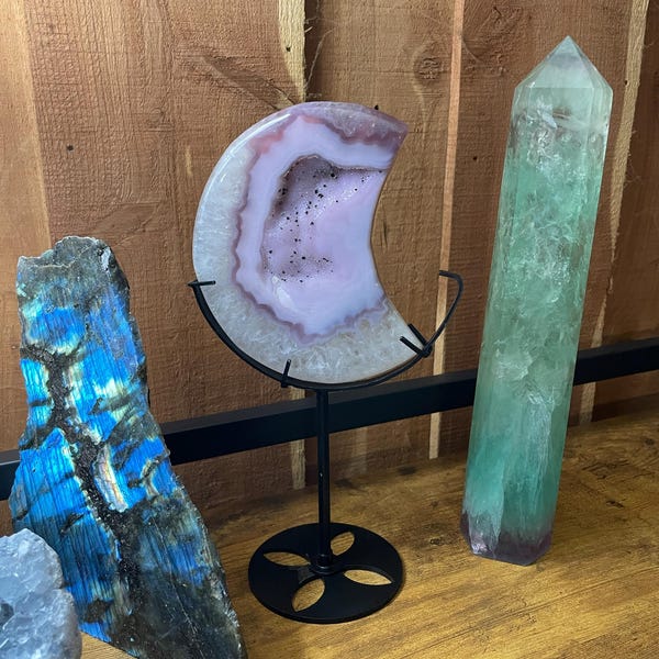 Labradorite Freeforms | Crystal Carvings, Flashy Labradorite, Sunset ...