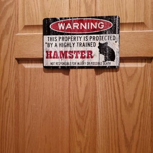 Hamster Signfunny Hamster Signhamster - Etsy