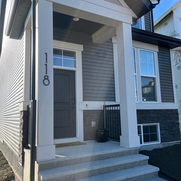 Floating House Numbers - 4 Inch White Metal Address Numbers - Etsy