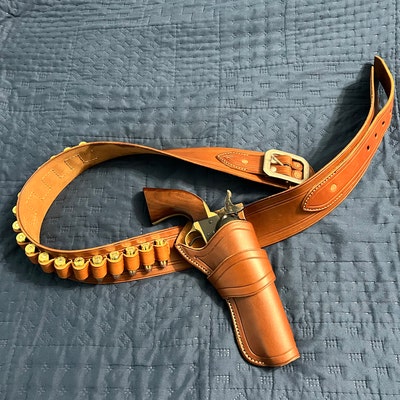 Western Cowboy Single Action Leather Holster El Dorado Style schofield ...