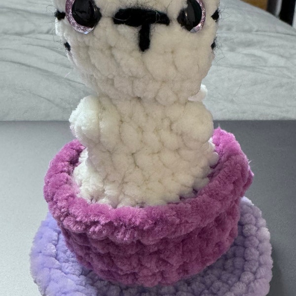 NO SEW!! Tabby Teacup Popping Desk Pal, PDF Pattern, Crochet Pop ...