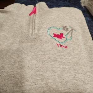 Full Zip Vet Tech Jacket With Sleeve, Vet Assistant Hoodie With Pockets ...