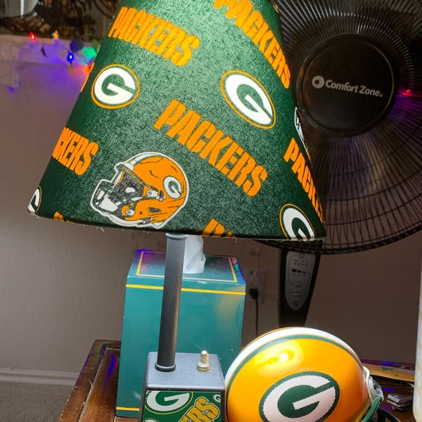 Green Bay Packers Lamp Shade. NFL. Shades Are 9.5" X 5" X 7" Tall - Etsy