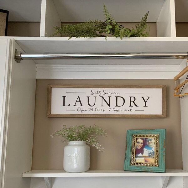 Self Service Laundry Sign, Farmhouse - Etsy
