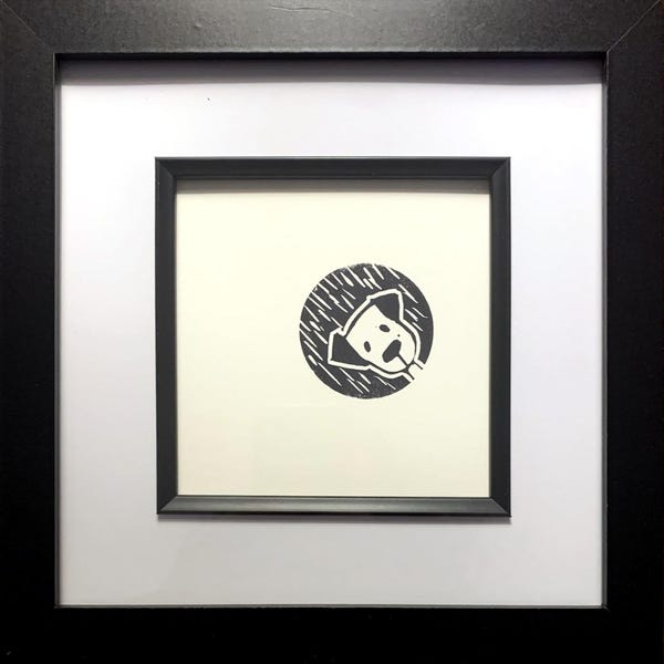 Raccoon Linocut-masked Bandit Print-kids Room Decor - Etsy