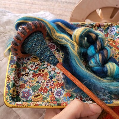 BFL Grab Bags 50g Mixed Hand Dyed Fleece Wool and Top for Spinning and ...