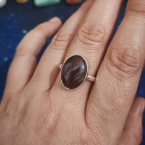 Sugilite Ring Sugilite Gemstone Ring Sterling Silver Ring | Etsy