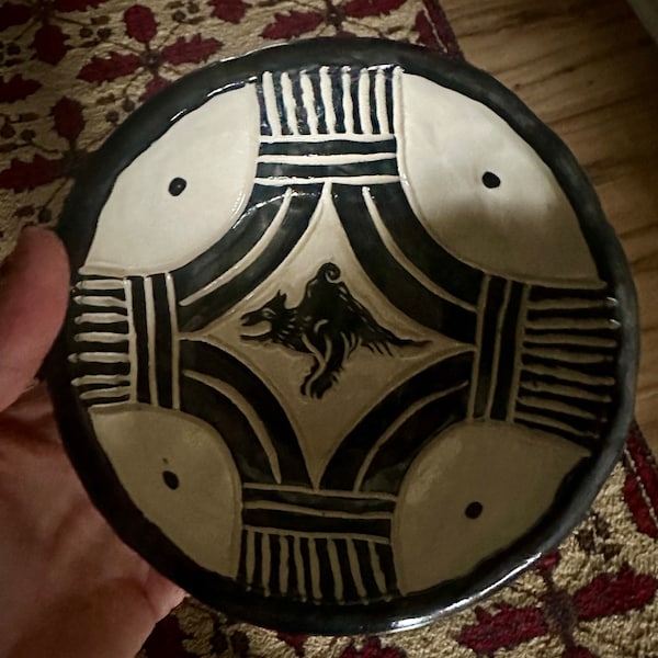 Crow and Thistle Altar - Wall Hanging Piece - Personal Shrine - Ceramic ...