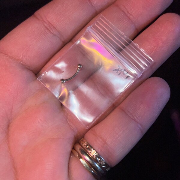 14k Solid Gold Rook,daith Eyebrow Piercing Curved Barbell..16g..6mm or ...