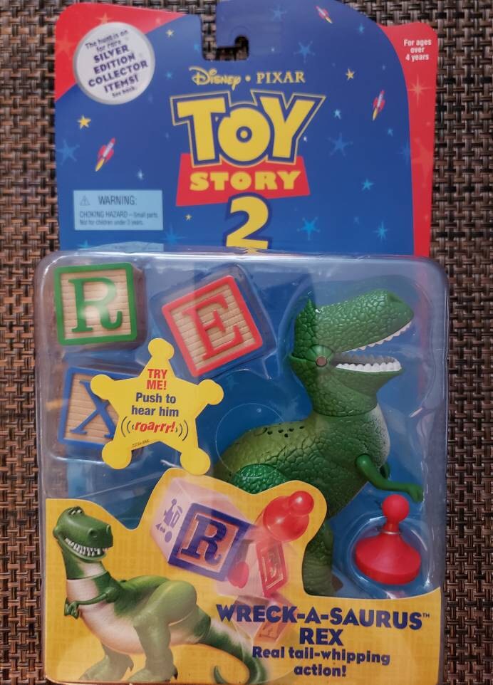 Disney Pixar Toy Story 2 Wreck A Saurus w/Whipping Tail Movable Arms ...