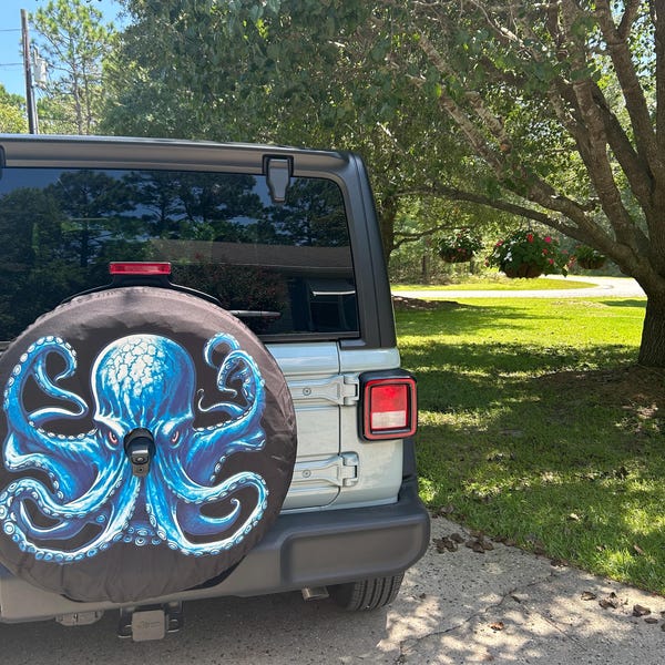 Spare Tire Cover Compass Abstract Colorful for Jeep Ford Bronco ...