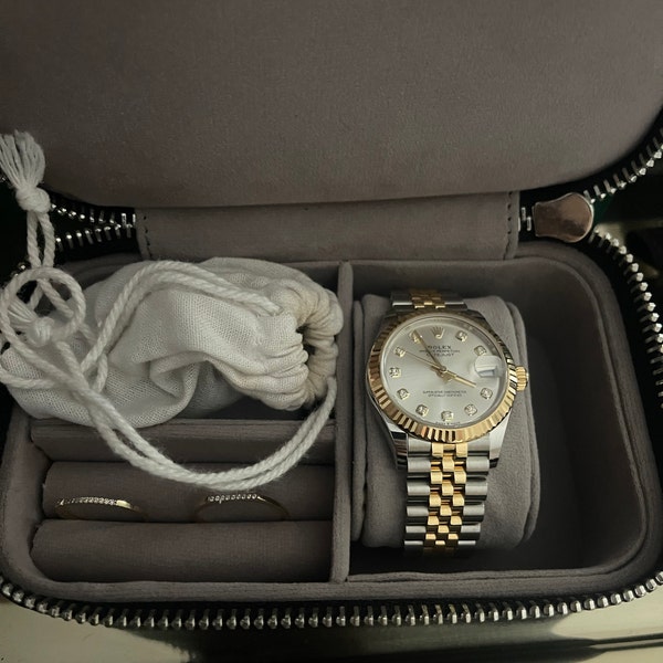 Personalised Leather Travel Watch Case | Genuine Leather, Gifts for Him ...